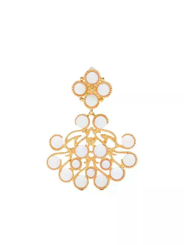 KENNETH JAY LANE Beaded-embellished Earrings - Gold