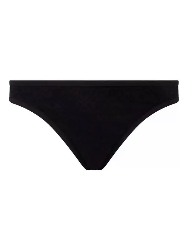 Casablanca Monogram Bikini Bottom - Black