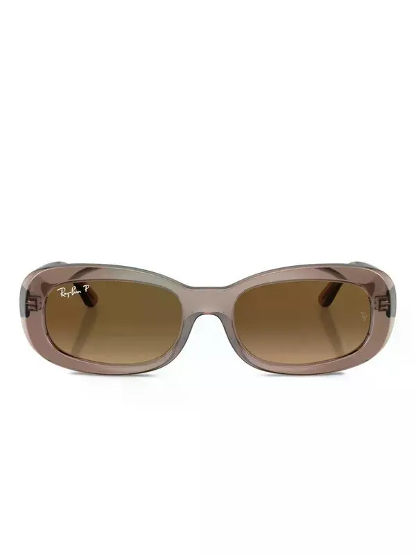 Ray-ban Oval-frame Sunglasses - Brown