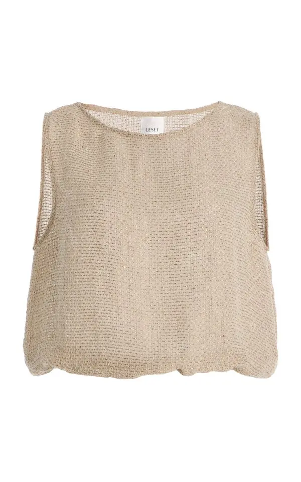 LESET Stella Sequined Top