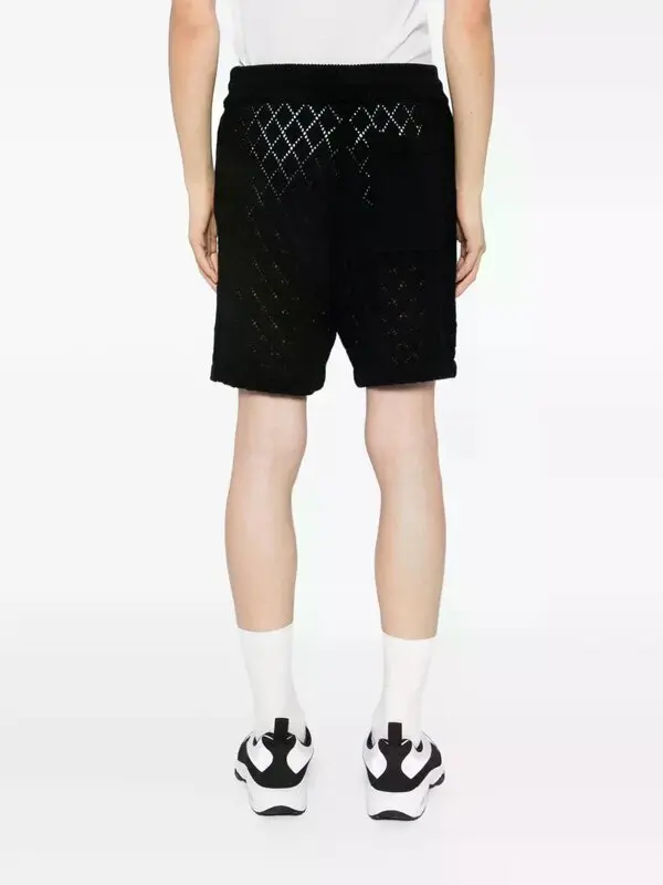 SINCLAIR Diamond-pattern Knit Shorts