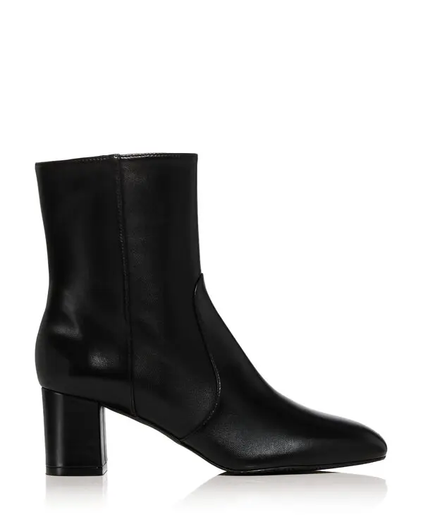 STUART WEITZMAN Miranda Zip Bootie 60 - Black Leather