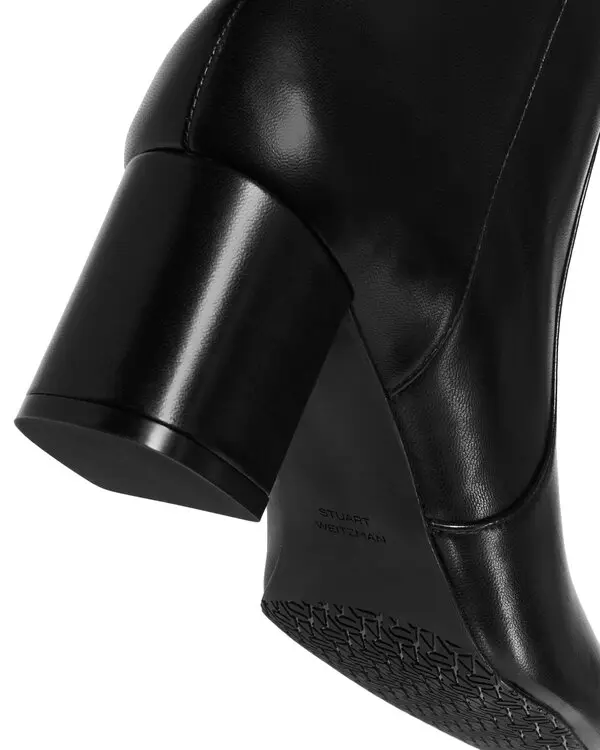 STUART WEITZMAN Miranda Zip Bootie 60 - Black Leather