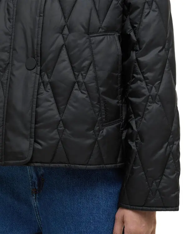 Barbour Bernadette Quilted Jacket - Black/onyx Tartan
