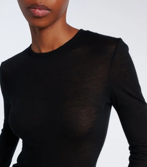THE ROW Iverness Knitted Cashmere Top