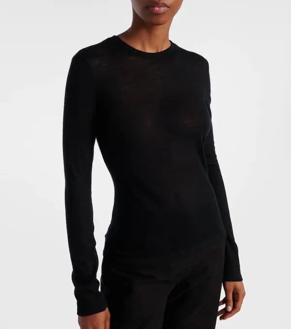 THE ROW Iverness Knitted Cashmere Top
