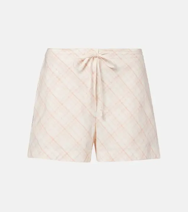 Burberry Check Cotton Shorts