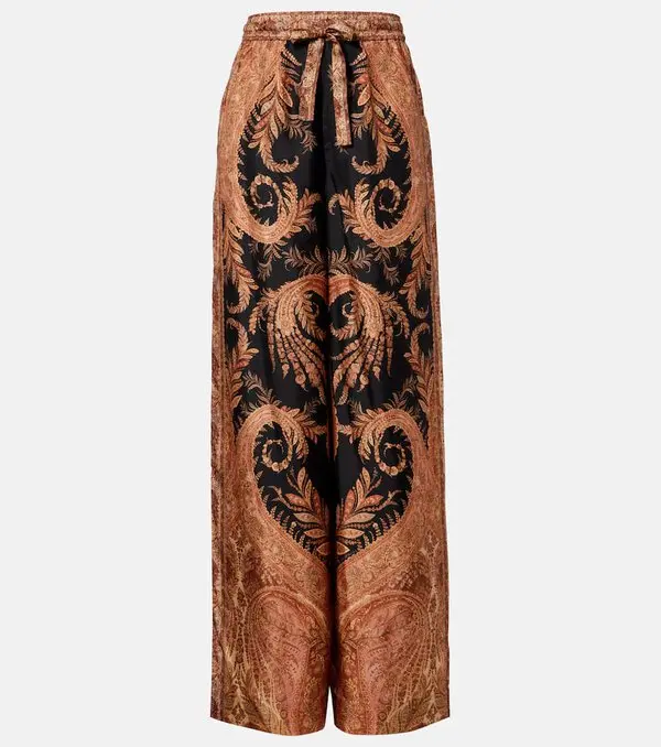 Zimmermann Hypnotic Silk Wide-leg Pants - Multicoloured