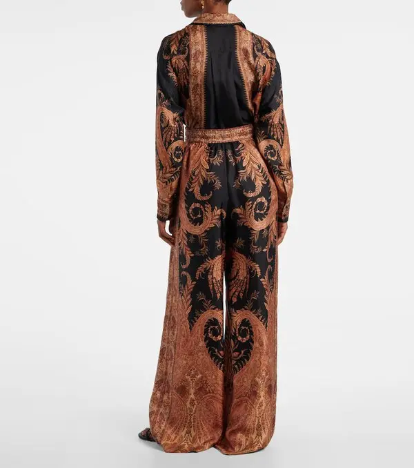 Zimmermann Hypnotic Silk Wide-leg Pants - Multicoloured