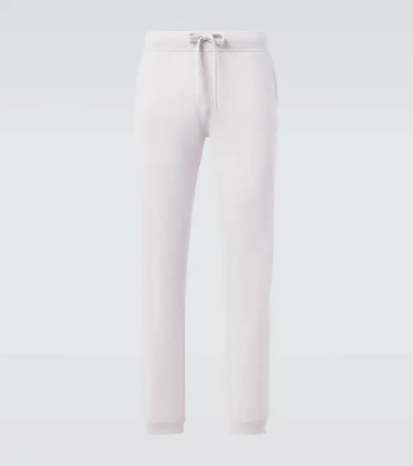 ALLUDE Wool And Cashmere Sweatpants - Grey
