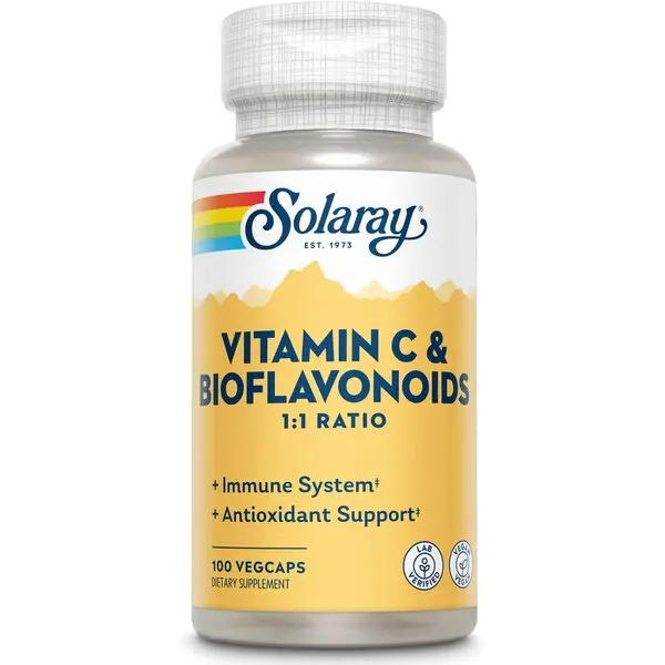 SOLARAY Vitamin C Bioflavonoids 1:1 100 Capsules - One-color