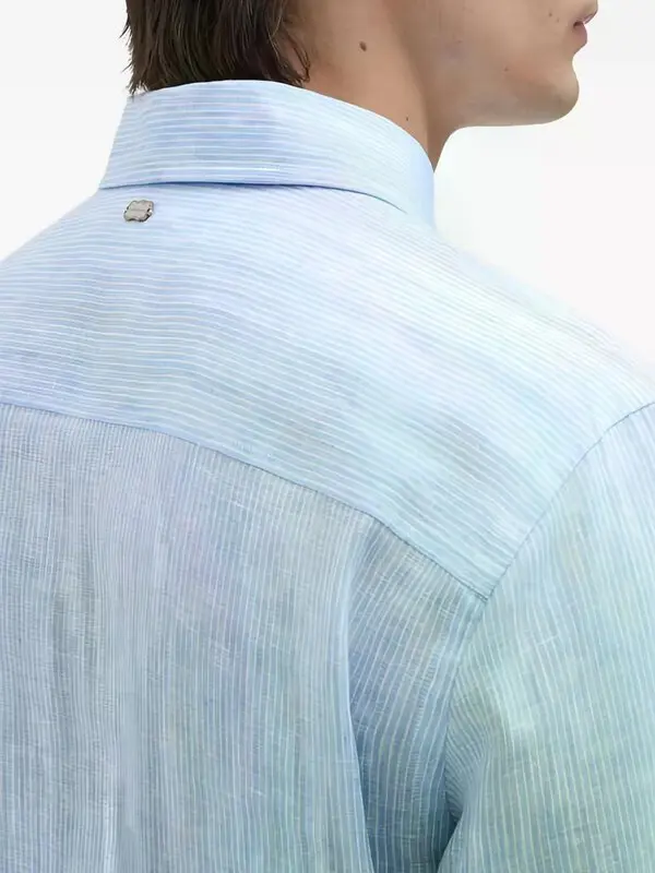 Agnona Striped Linen Shirt