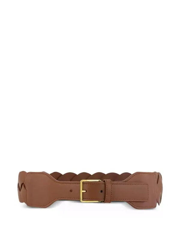 Altuzarra Braided Belt With Square Buckle - Brown