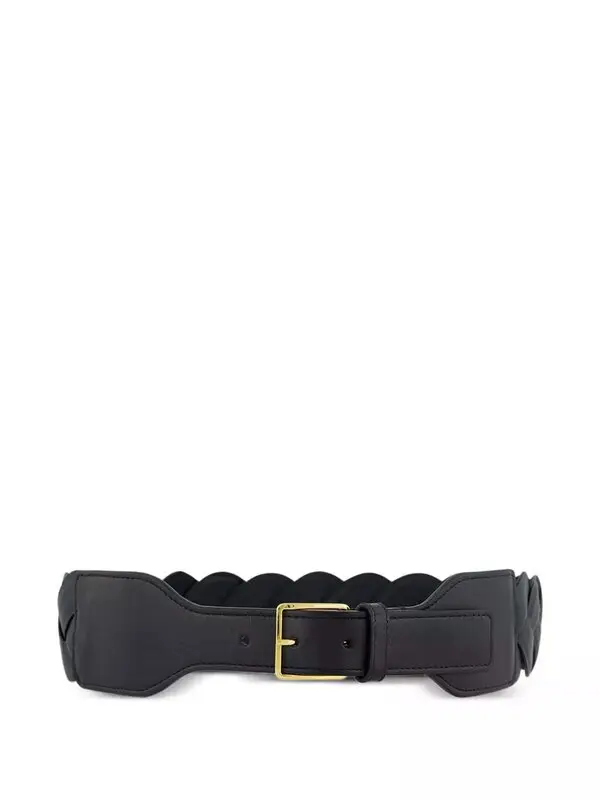Altuzarra Braided Calf-leather Belt With Square Buckle - Black