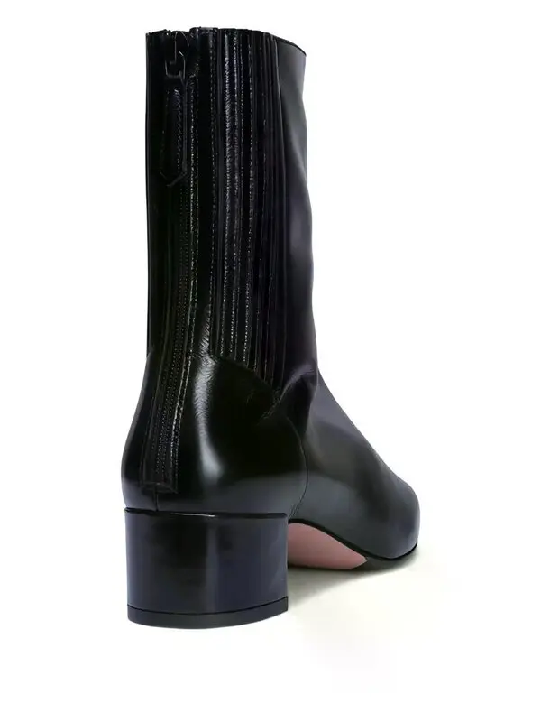 AQUAZZURA Leather Block-heel Boots