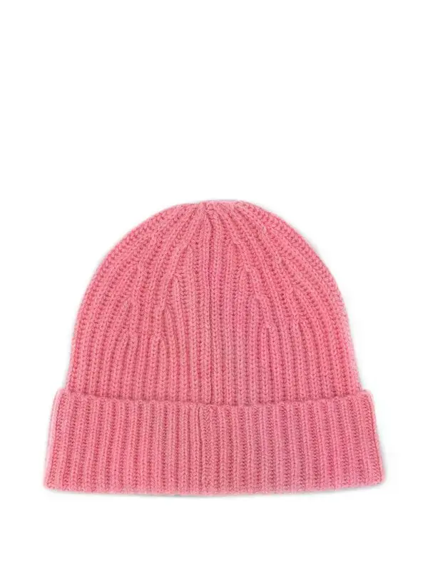 LISA YANG Cashmere Ribbed Beanie - Pink
