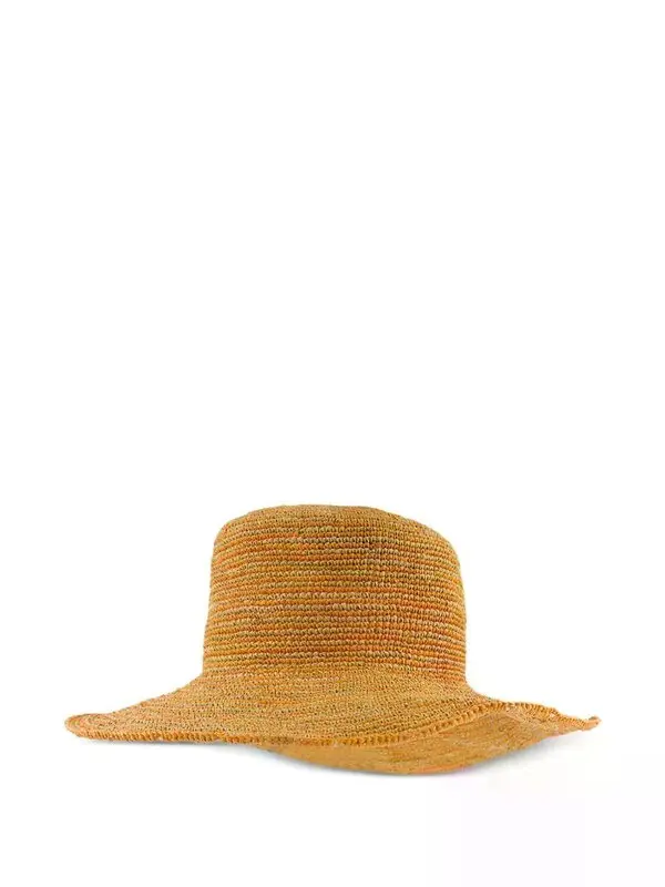 SENSI STUDIO Crochet Wire-brim Hat - Neutrals