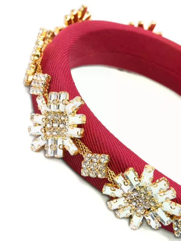 PARLOR Crystal-embellished Padded Headband