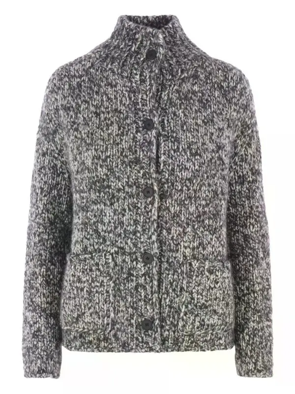 WOMMELSDORFF BERLIN High-neck Patch-pocket Cardigan