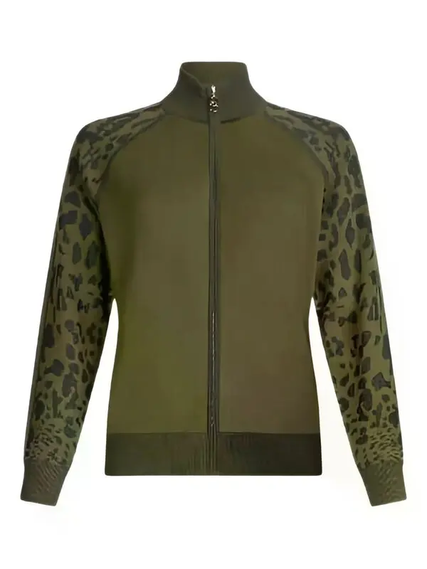 Liu Jo Leopard-print Zip-up Sweater