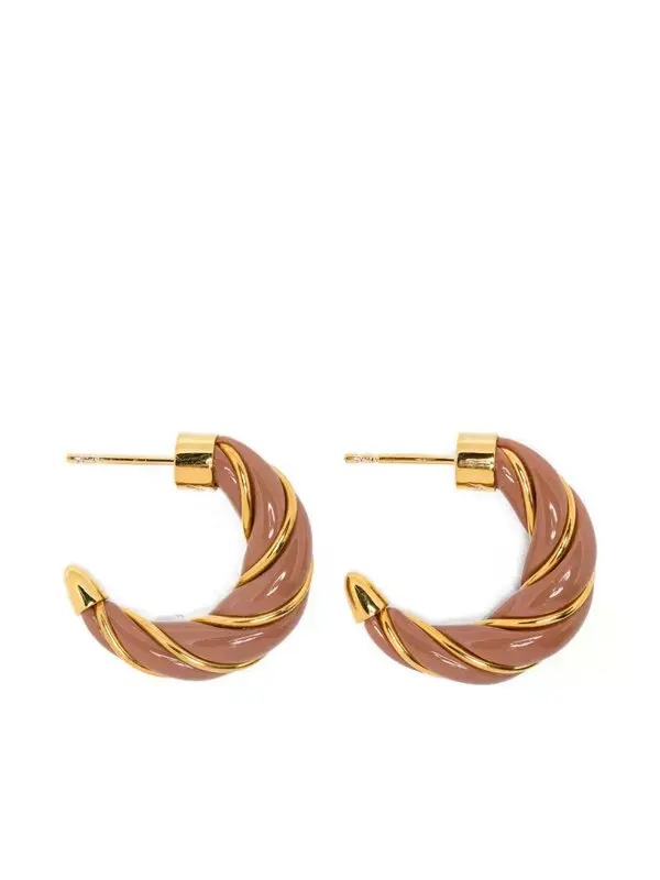 AURÉLIE BIDERMANN Diana Twisted Hoop Earrings - Gold