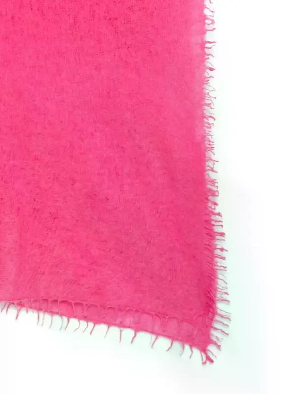 Warm Me Frayed-edge Cashmere Scarf