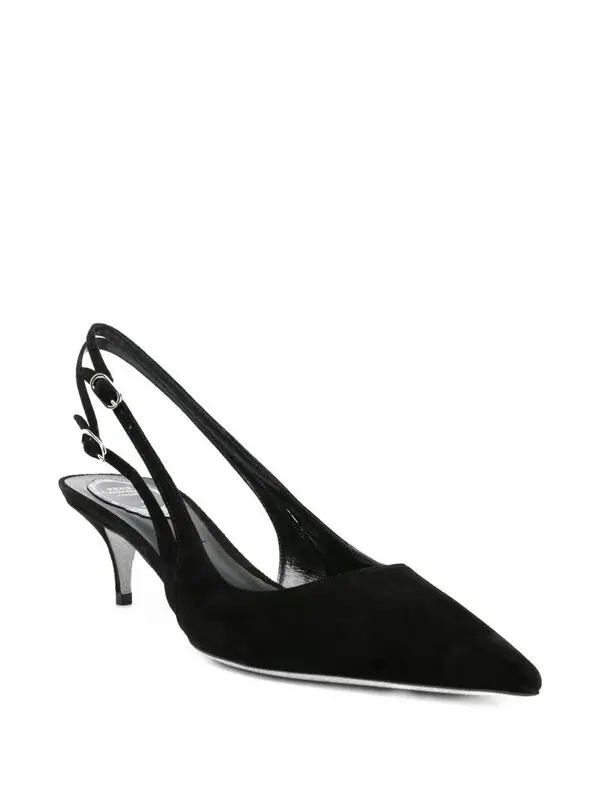 Rene Caovilla 60mm Slingback Pointed-toe Heeled Pumps
