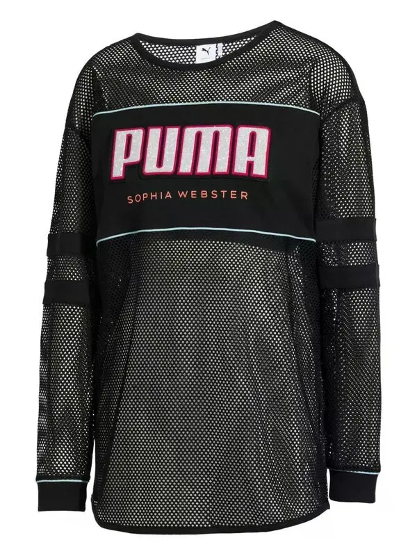 PUMA Mesh-panel Long-sleeve Top