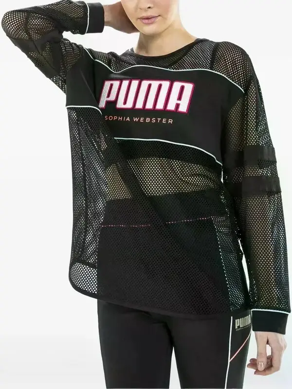 PUMA Mesh-panel Long-sleeve Top