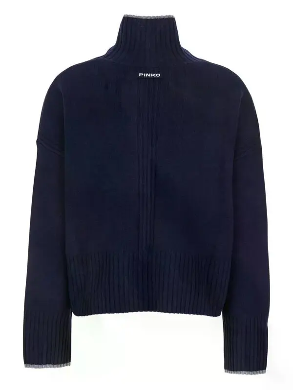 Pinko Merino-wool High-neck Sweater