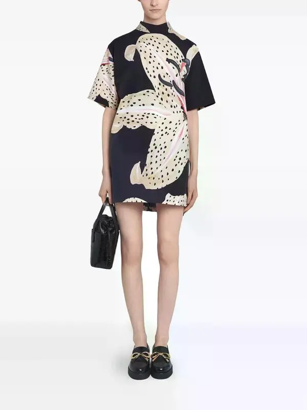 Giambattista Valli Lily-print Poplin Blouse