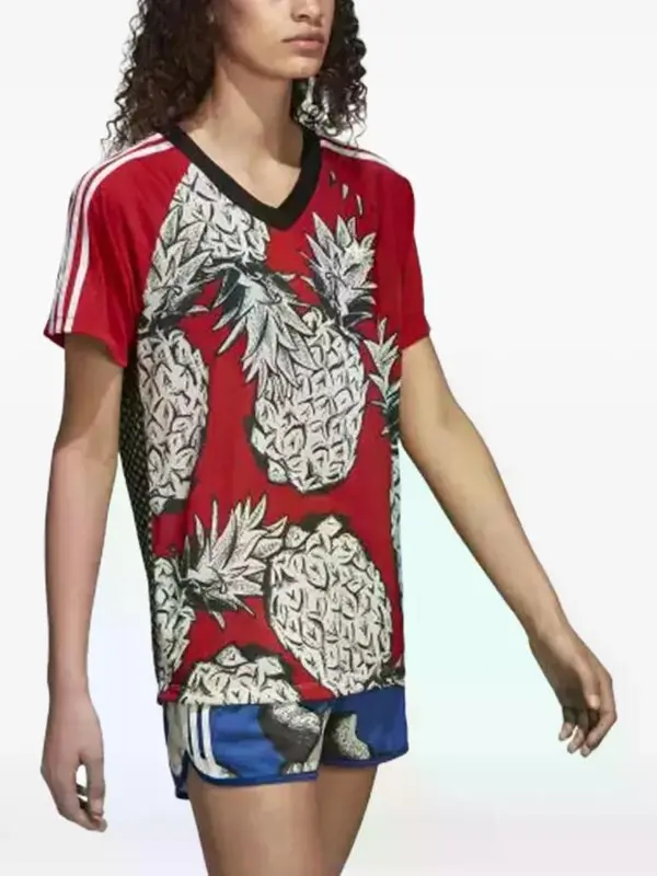Adidas Printed V-neck T-shirt