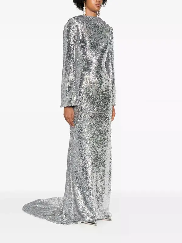 Giuseppe Di Morabito Sequined Asymmetric Evening Dress