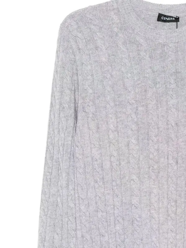 CENERE GB Cable-knit Wool-blend Sweater