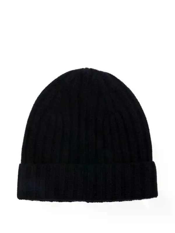 BEYOU Ribbed-knit Cashmere Beanie - Blue