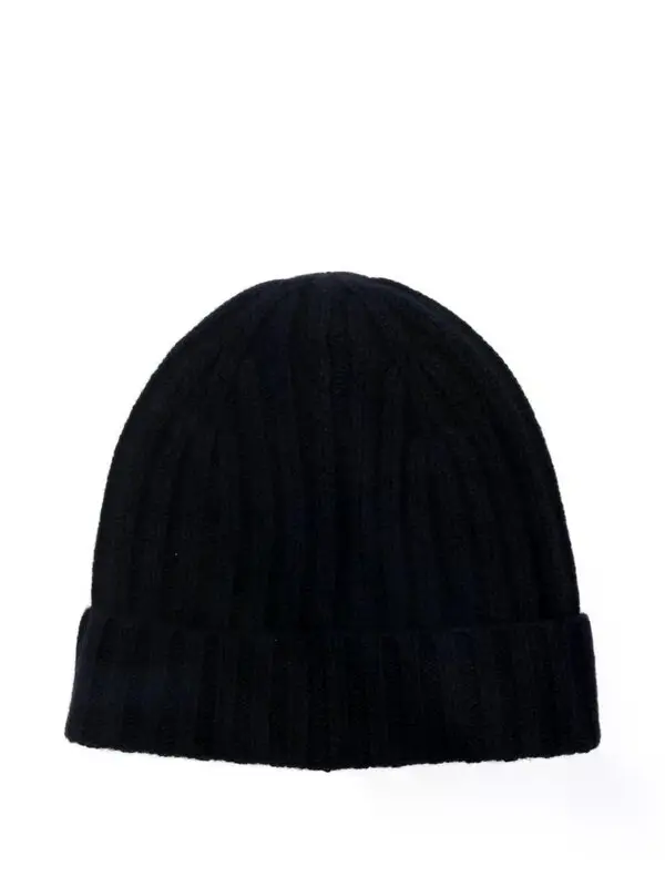 BEYOU Ribbed-knit Cashmere Beanie - Blue