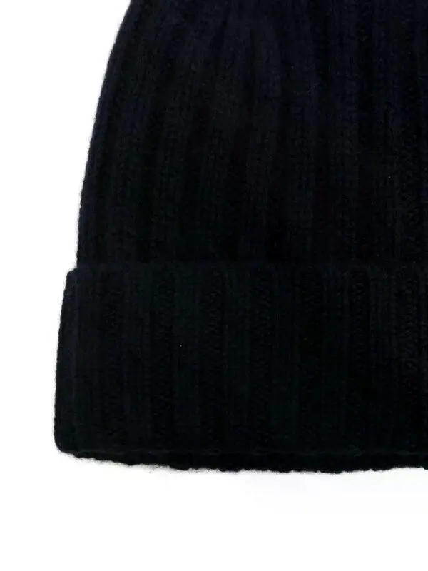 BEYOU Ribbed-knit Cashmere Beanie - Blue