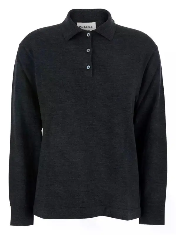 P.a.r.o.s.h Polo-neck Button Polo Shirt