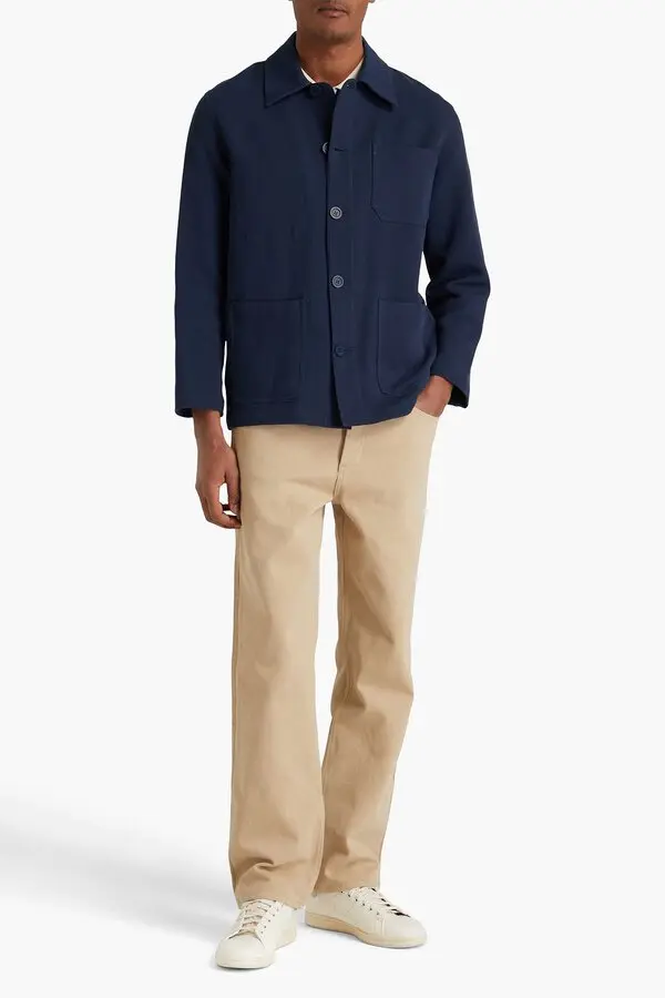 Sandro Cottontwill Overshirt - Navy
