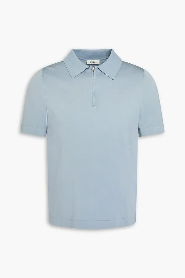 Sandro Knitted Polo Shirt