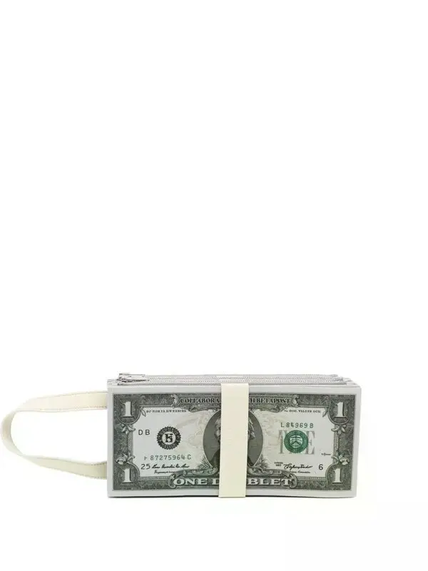 DOUBLET Cash-stack Clutch - Green