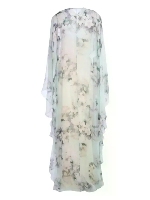 Alberta Ferretti Floral-print Maxi Dress