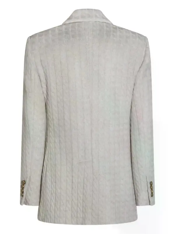 Brunello Cucinelli Cable-knit Double-breasted Coat