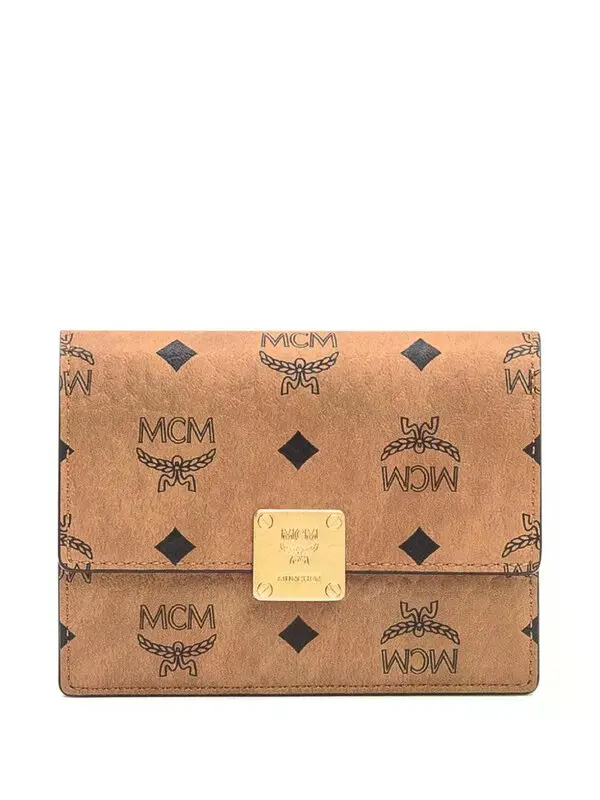 Mcm Visetos Logo-plaque Crossbody Bag