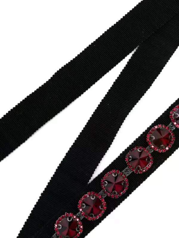 PARLOR Crystal-embellished Belt