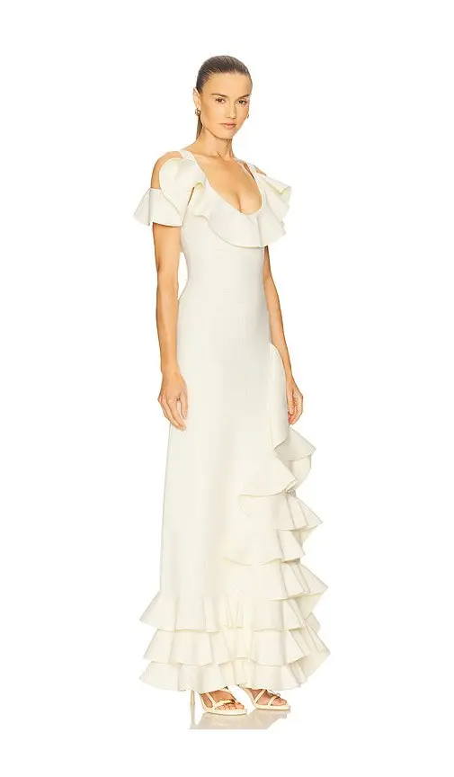 Alexis Lucy Dress in Ivory - size S