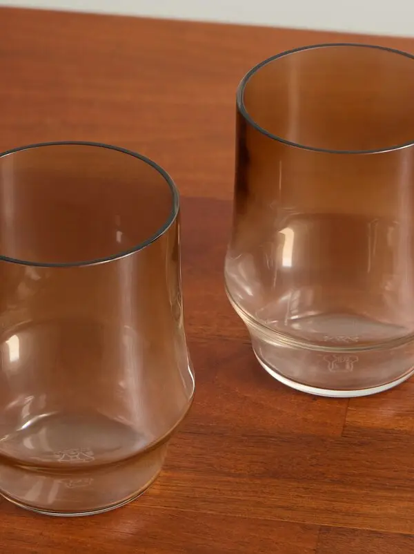 Brunello Cucinelli Set Of Two Murano Glass Tumblers