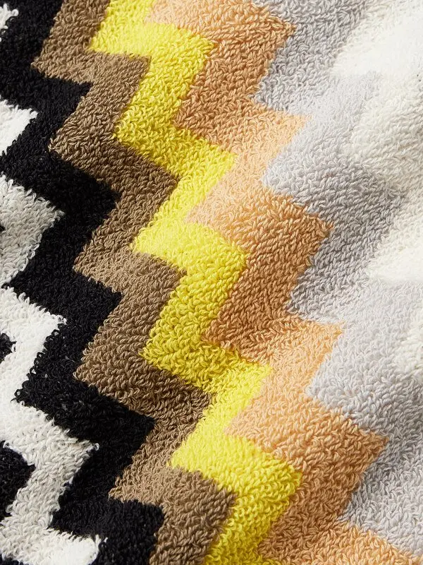 Missoni Curt Striped Cotton-terry Jacquard Hooded Robe - Multi