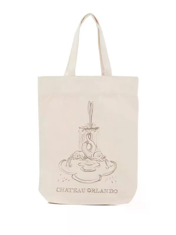 CHATEAU ORLANDO Fountain Print Shoulder Bag - Neutrals