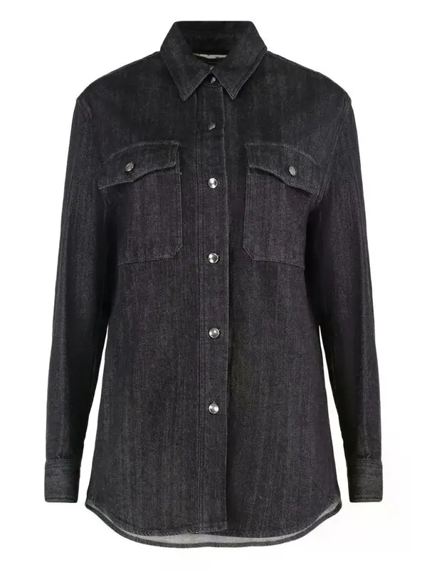 MOORER Double-pocket Denim Shirt